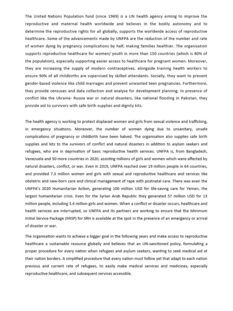 Position Paper UNFPA by Khyati Sharma | PDF | United Nations Population ...