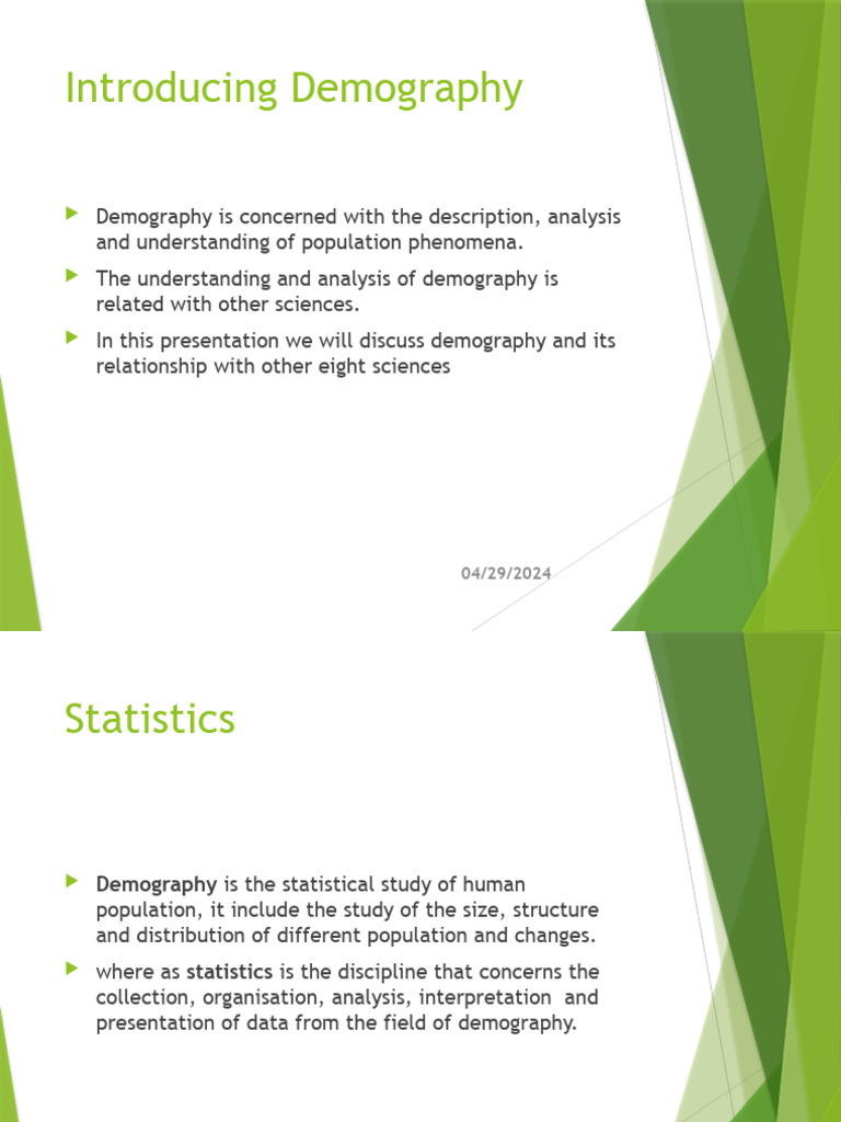 Demography's Interdisciplinary Links | PDF | Demography | Geography