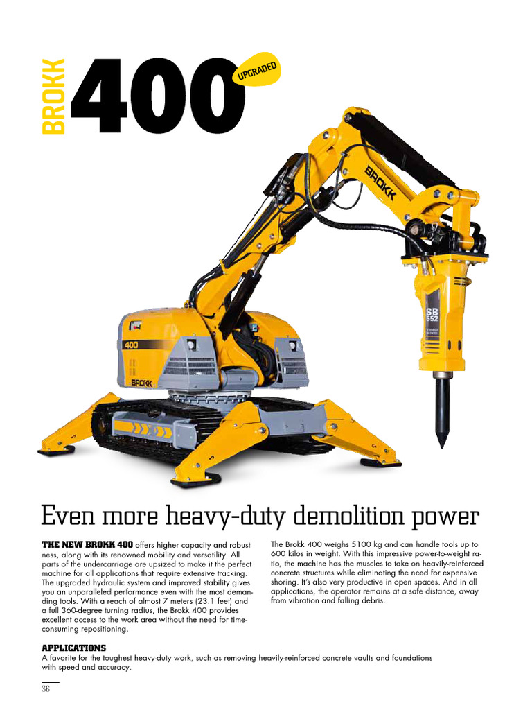 Brokk 400 | PDF | Engines | Pump