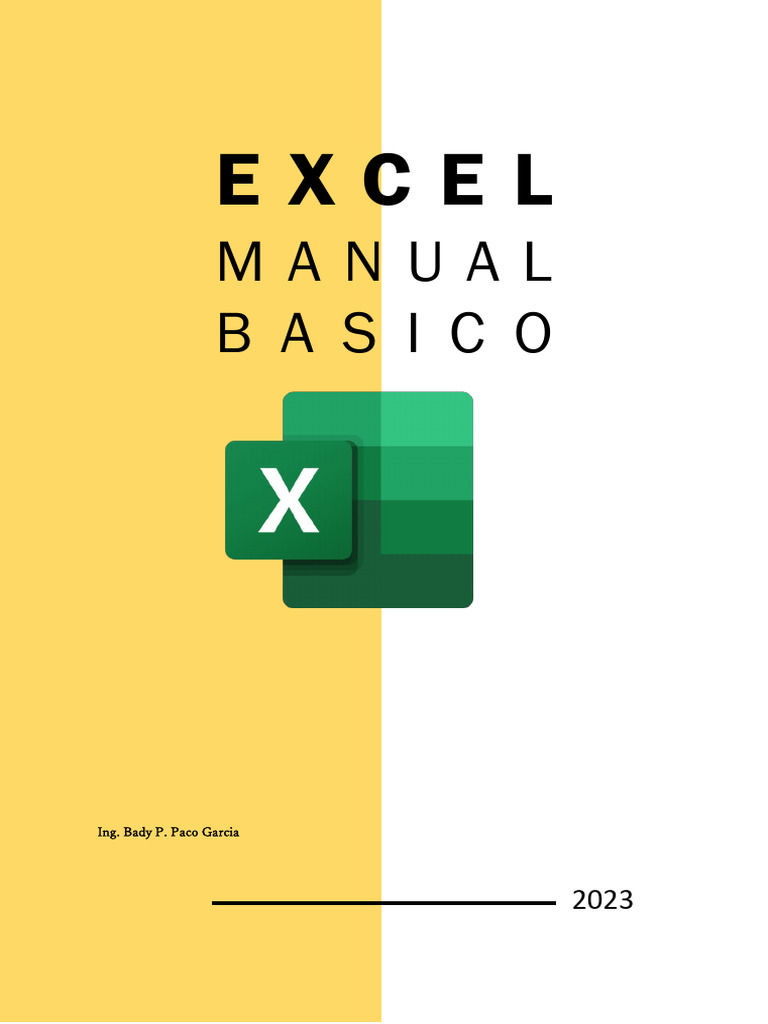 Manual Basico Excel | PDF | Microsoft Excel | Hoja de cálculo