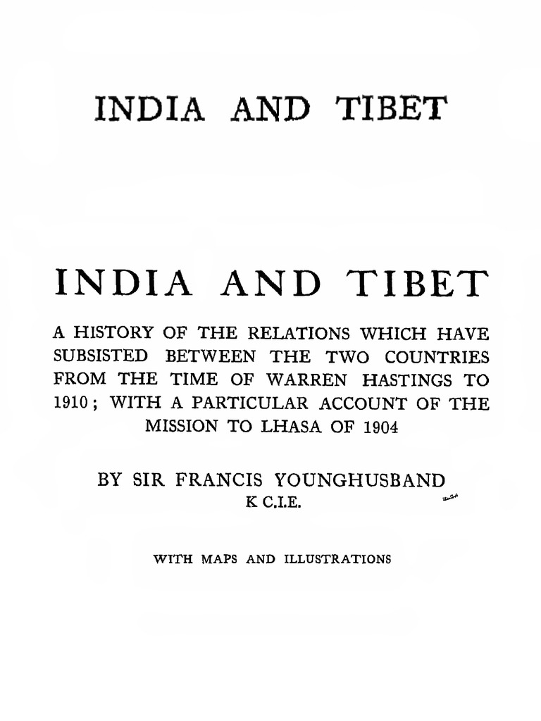 India and Tibet | PDF | Tibet | Lhasa
