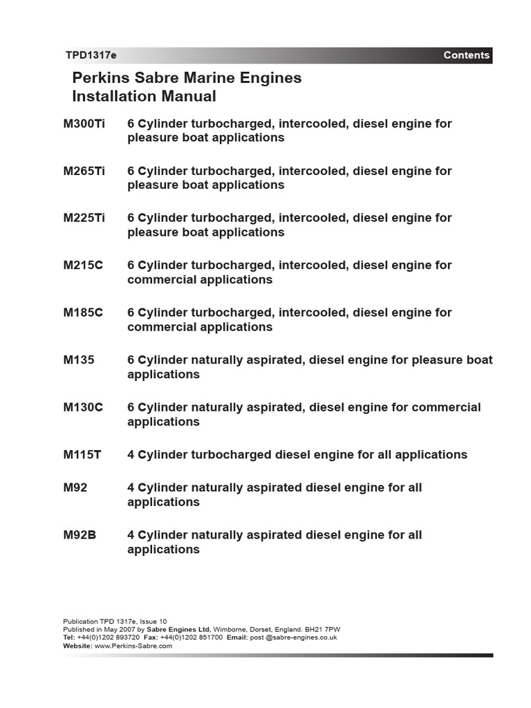 Perkins Sabre Instrument Panel | PDF | Propeller | Turbocharger
