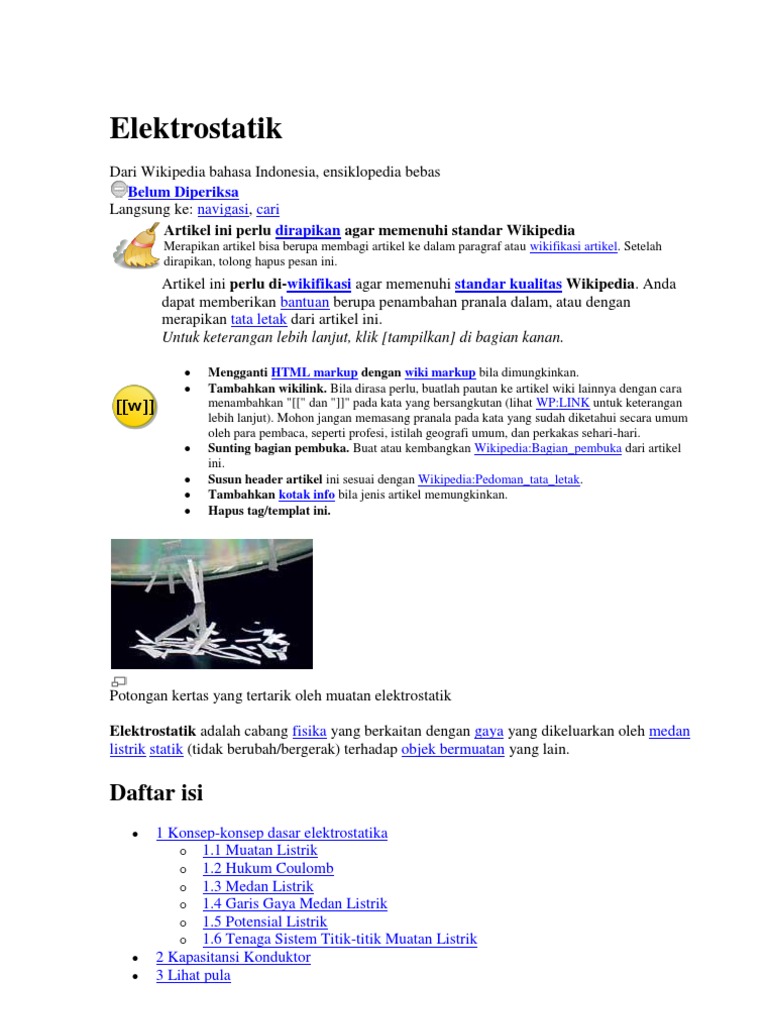 Elektrostatik | PDF