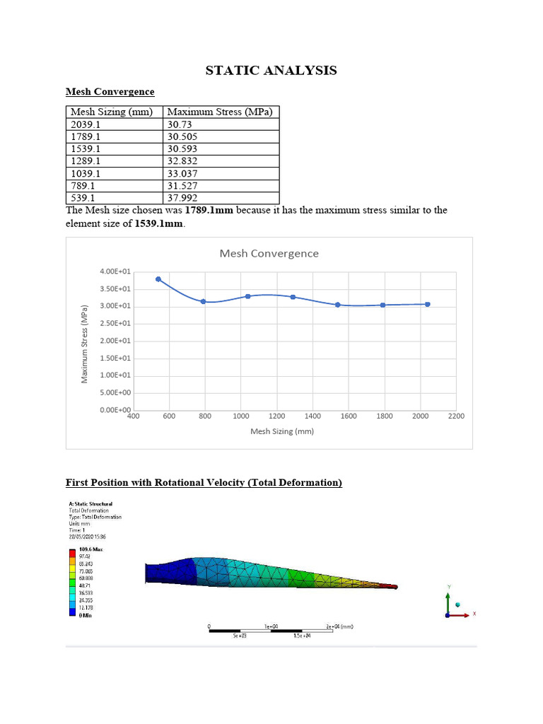 FEA Report | Download Free PDF | Deformation (Engineering) | Stress ...