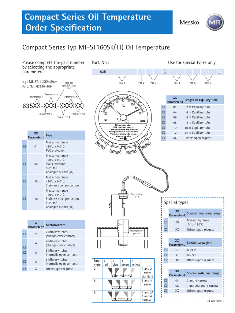 Messko Oil Temp Indicator | PDF | Manufactured Goods | Mechanical ...