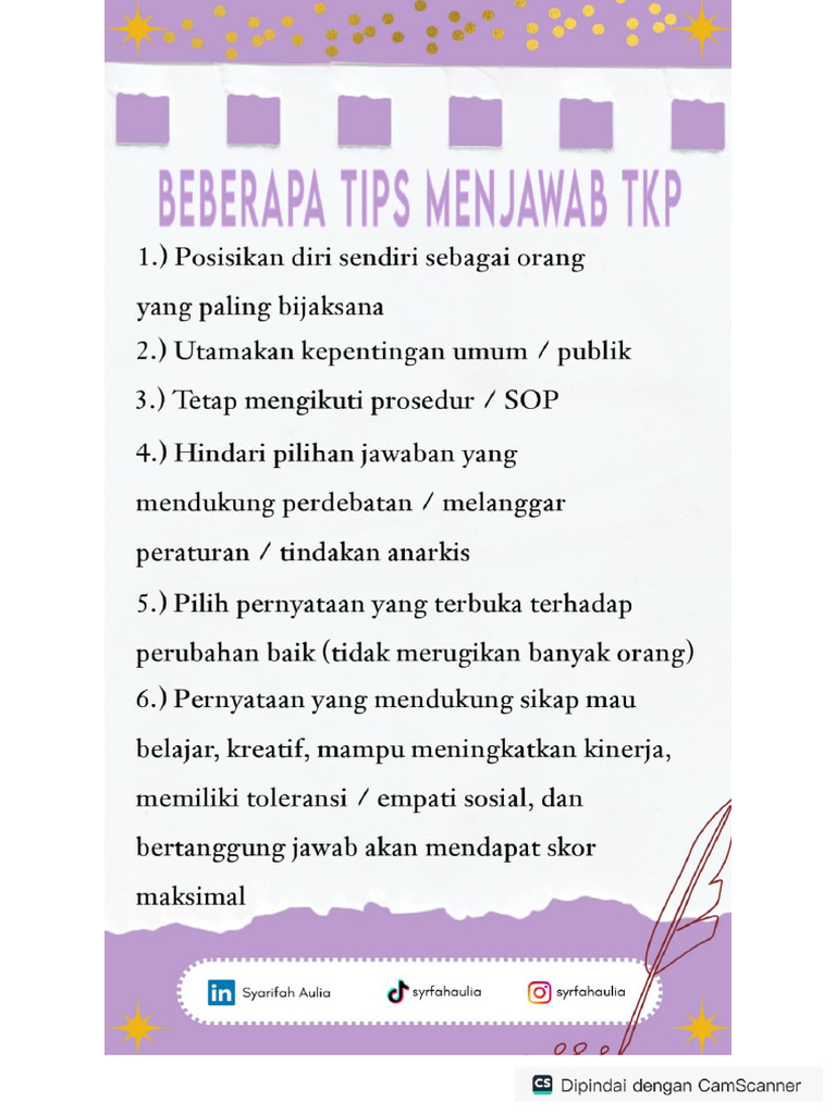 Rangkuman TKP | PDF