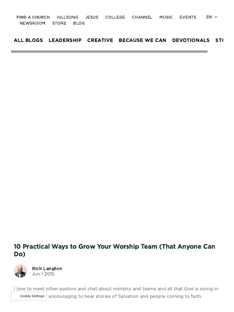 10 Practical Ways To Grow Your Worship Team (That Anyone Can Do ... 10 Practical Ways To Grow Your Worship Team (That Anyone Can Do ...
