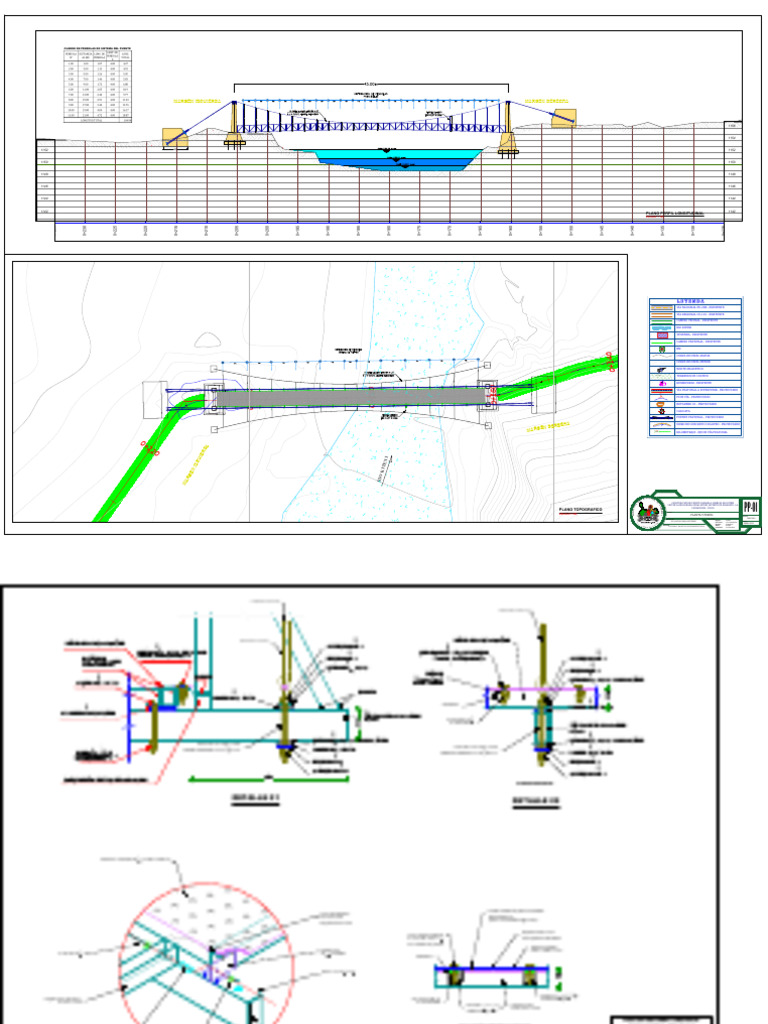Planos Puente | PDF | Tornillo | Materiales de construcción