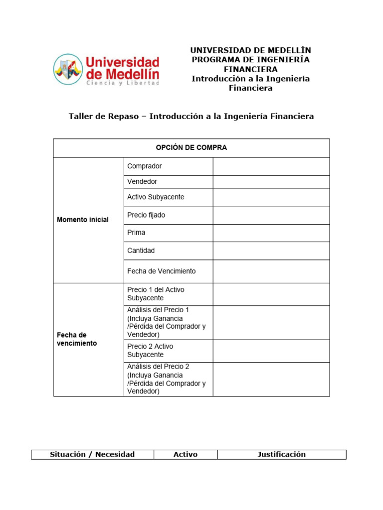 Taller Repaso 2 | PDF | Negocios