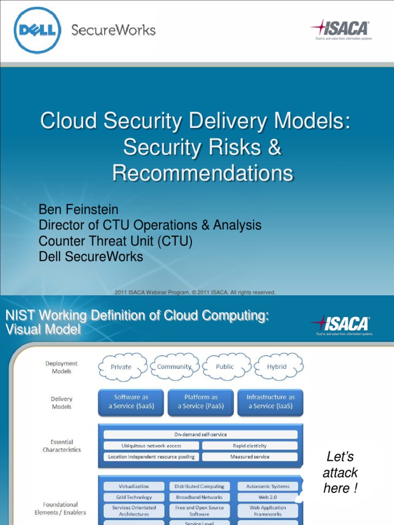 Cloud Security Delivery Models: Security Risks & Recommendations | PDF ...