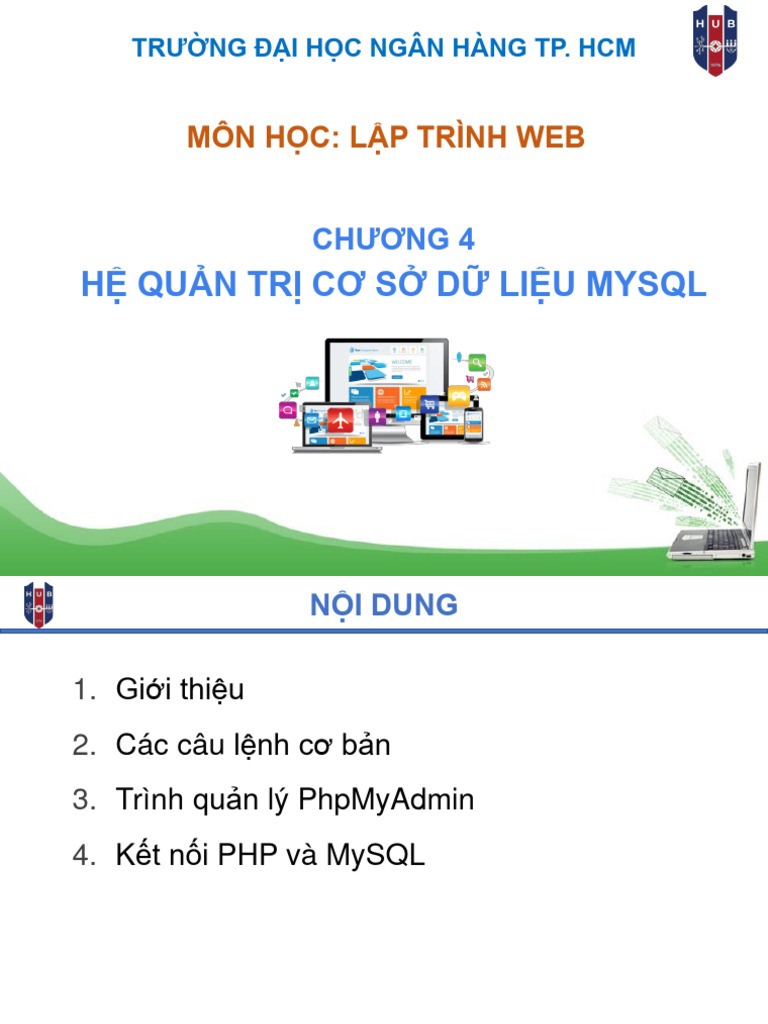 Lap Trinh Web Chuong 4 He QT CSDL MySQL | PDF