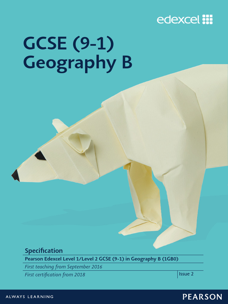 Edexcel GCSE Specification Geography B | PDF | Tropical Cyclones ...