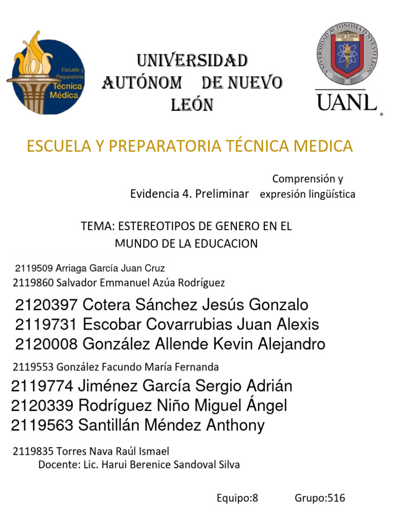 Eq8 Ev4 Cyela | PDF | Estereotipos | Prejuicios