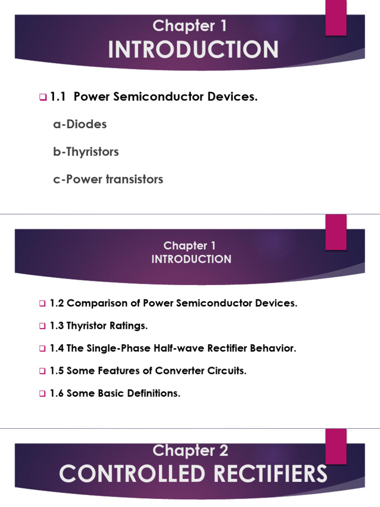 Ch1 Power Electronics | PDF | Power Electronics | Rectifier