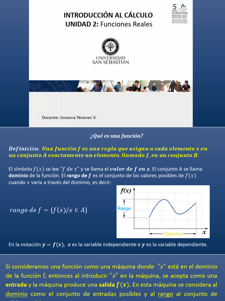 Funciones Reales Parte 1 | PDF | Función (Matemáticas) | Exponenciación