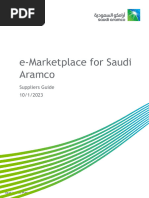 E-Marketplace Platform For Saudi Aramco: SAP Ariba Suppliers Technical ...