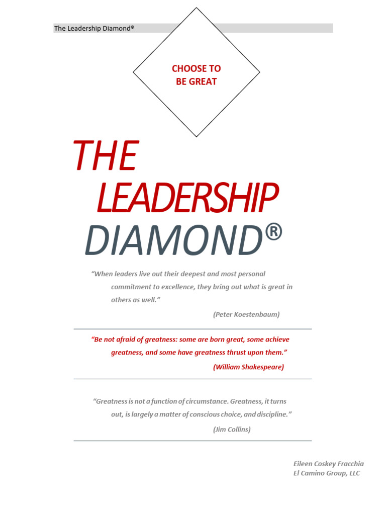 Leadership Diamond Participant Guide Website | PDF | Leadership ...