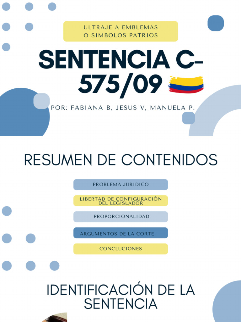Sentencia C-57509 - Ppio. Proporcionalidad | PDF