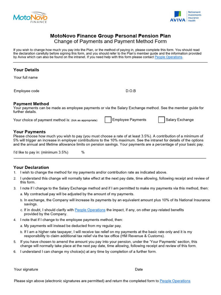 MNF Pension Form 2021 | PDF | Pension | Payments