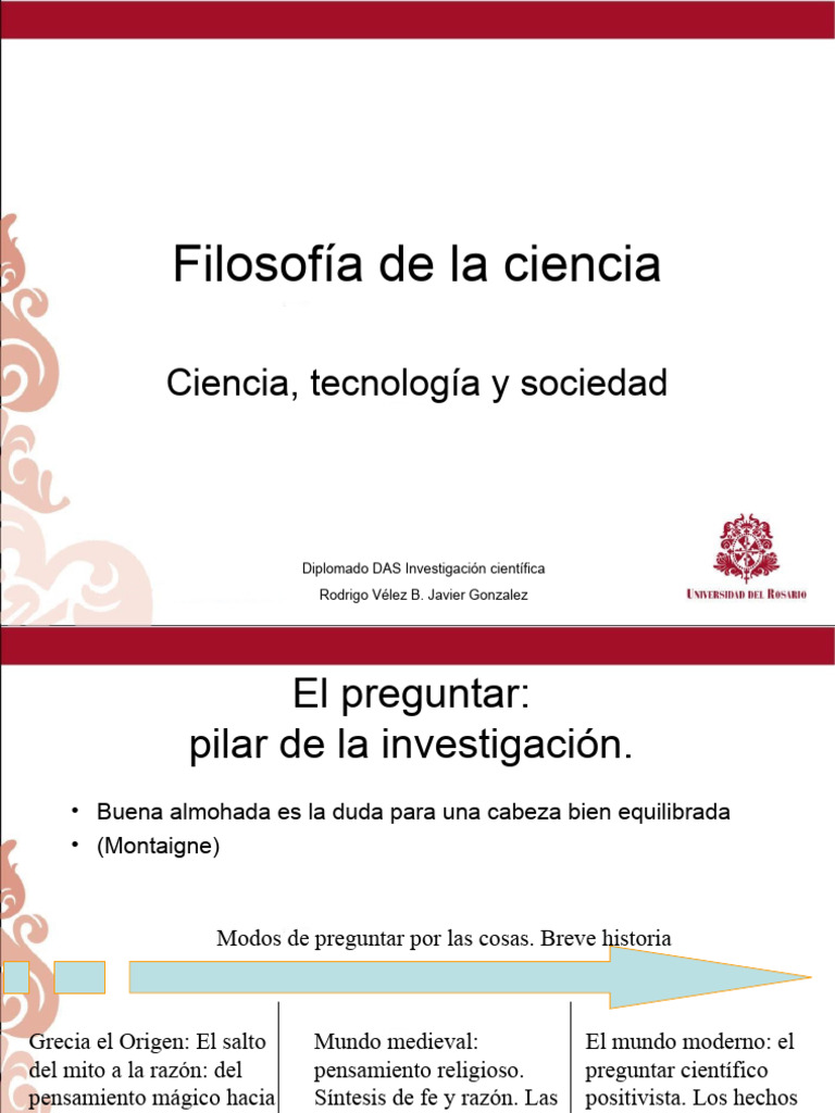 Filosofía y Epistemología de la Ciencia | PDF | Filosofía de la Ciencia ...