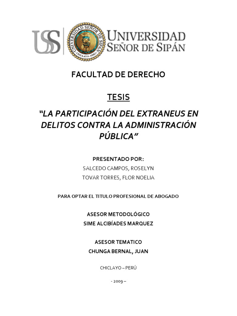 Extraneus en Delitos Públicos | PDF | Castigos | Justicia