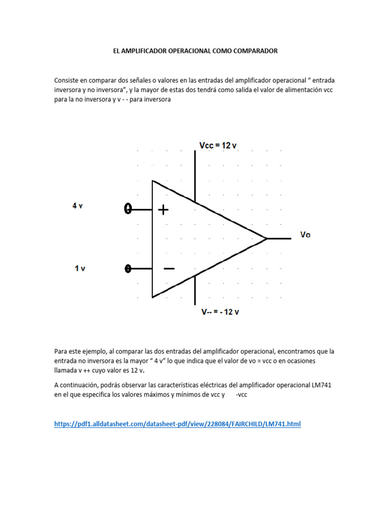 Solución De Circuitos Con Amplificadores Operacionales Pdf