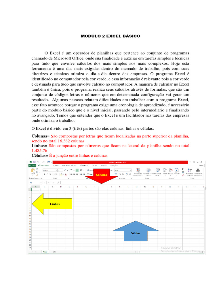 Modúlo 2 Excel Básico | PDF | Microsoft Excel | Cálculo
