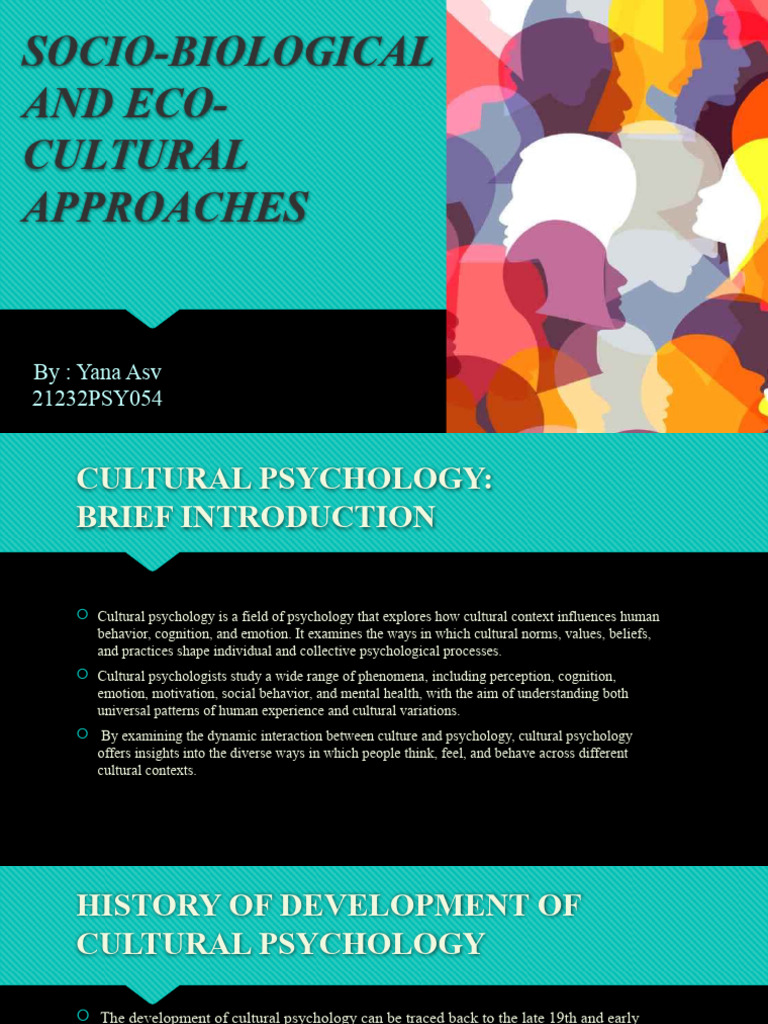 Sociological and Ecocultural Approaches To Cultural Psychology | PDF ...