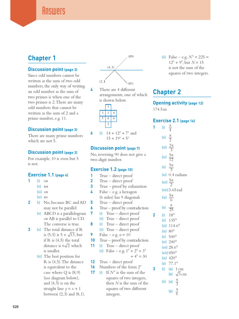 Mei A Level Year 2 Maths Textbook Answers | PDF | Mathematics ...