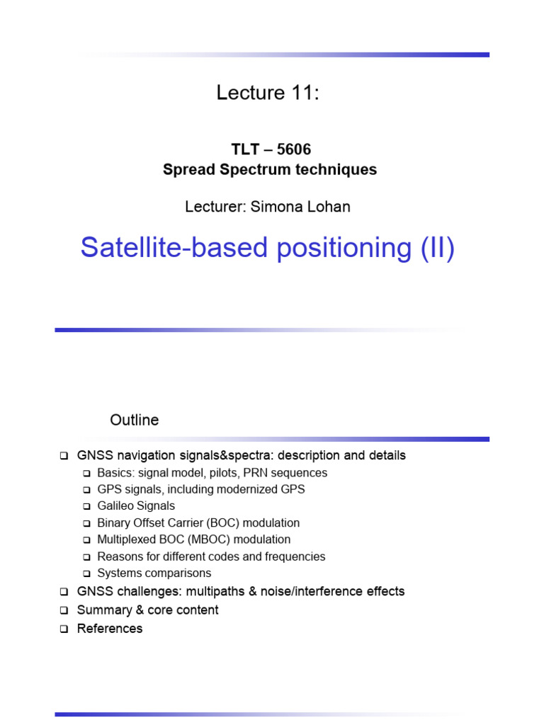 Lec11 TLT5606 S 28apr2011 | PDF | Modulation | Spectral Density