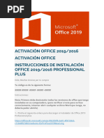 Lista de Claves de Activación de Microsoft Office 2016 Actualizadas | PDF
