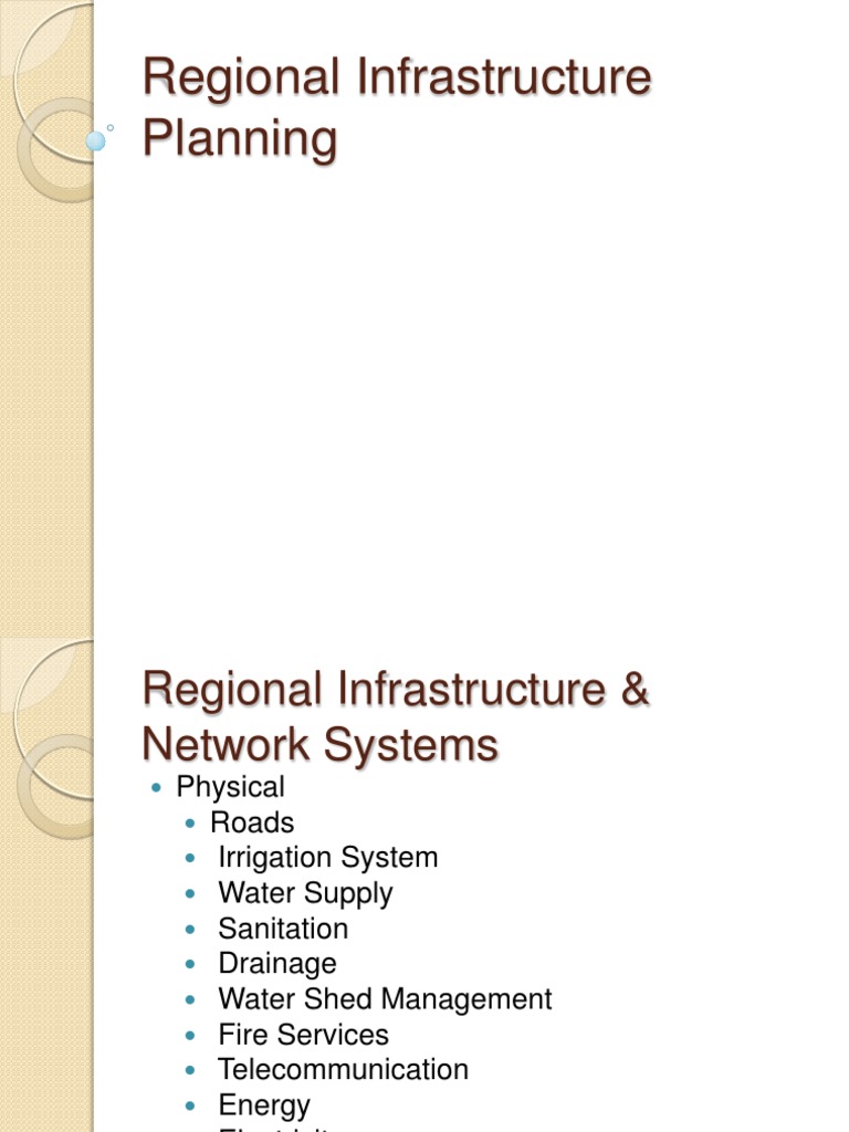 Regional Infrastructure Planning-13!11!11 | PDF | Sewage | Water Resources