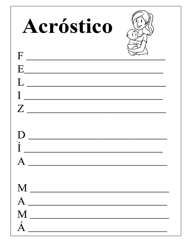 Acróstico para Mamá | PDF