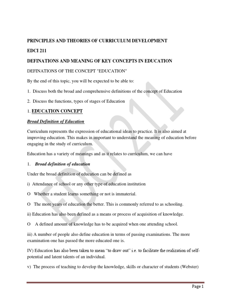 Edci 211-1 | Download Free PDF | Curriculum | Learning