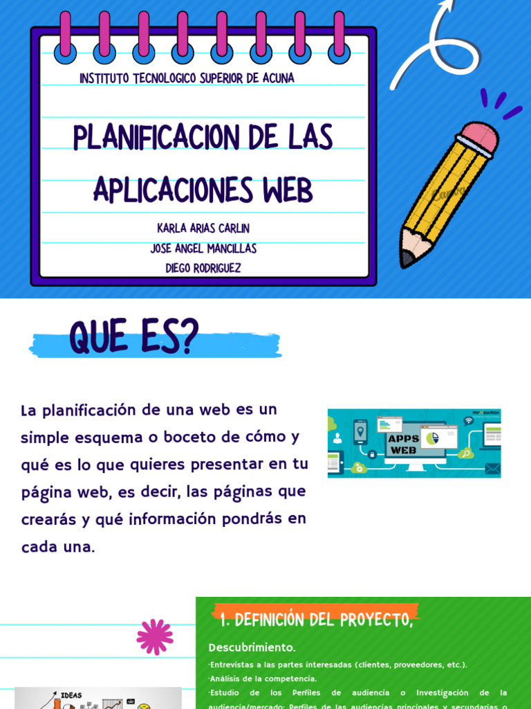Planificación de las Aplicaciones Web | PDF | Diseño | Planificación