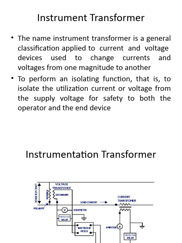 Instrumentation Transformer | PDF | Transformer | Equipment