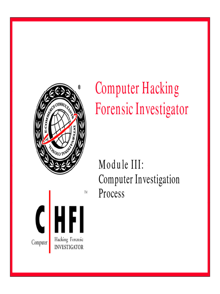 CHFI v3 Module 03 Computer Investigation Process | Download Free PDF | Computer Forensics ...