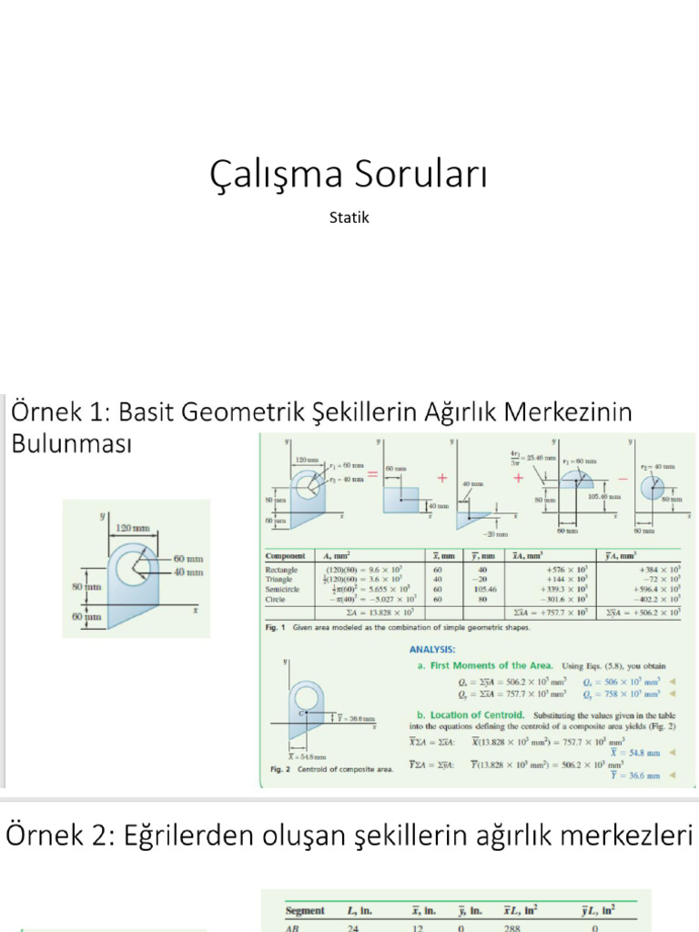 Statik Calisma Sorulari | PDF