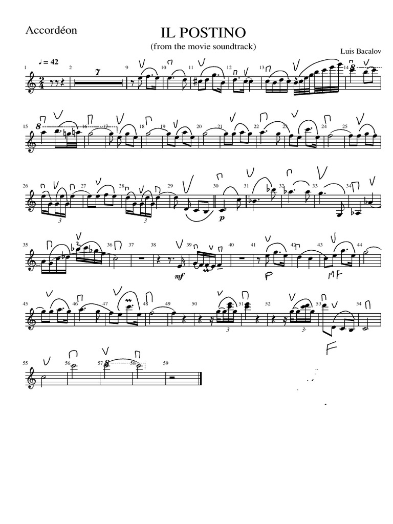 Il Postino Violin | PDF