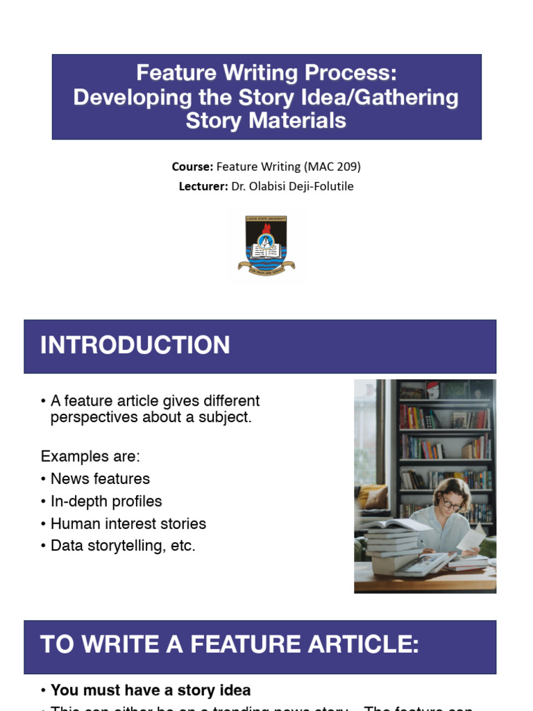 Feature Writing Process Explained | PDF | Human Communication | Cognition