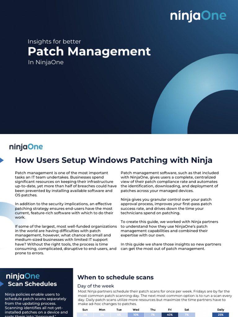 NinjaOne Patch Management Best Practices | Download Free PDF | Software ...