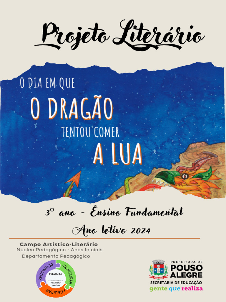 Dragão e Lua: Leitura Criativa Infantil | PDF | Pedagogia | Lua