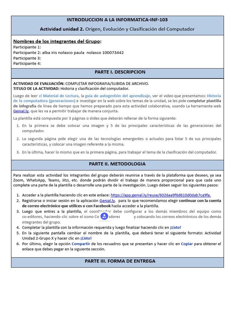 Actividad Practica Unidad 2 | PDF | Hipervínculo | Red mundial