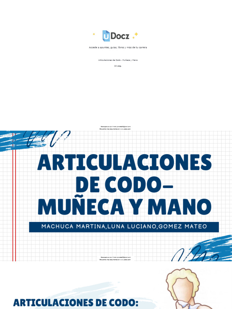 TP Articulacionespdf 625766 Downloadable 641619 | PDF | Codo | Mano