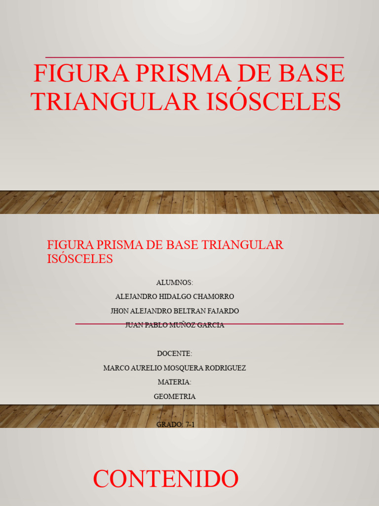 Prisma Triangular Isósceles: Teoría y Cálculos | PDF | Triángulo | Rectángulo