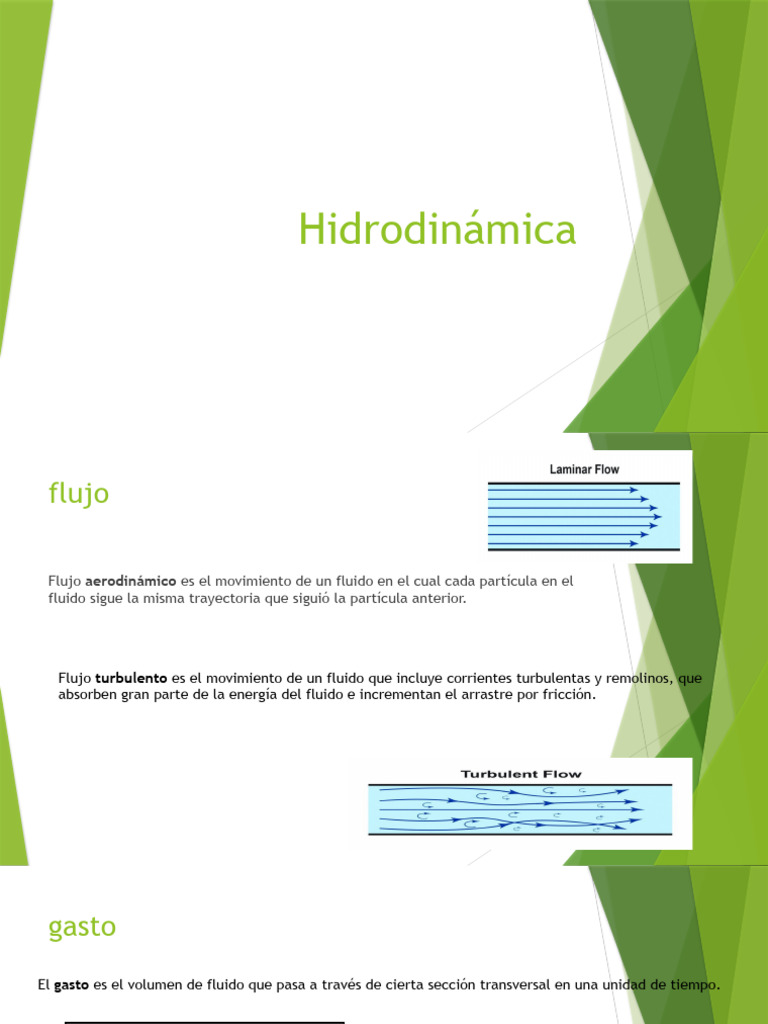 Hidrodinámica | PDF | Dinámica de fluidos | Ingeniería Química