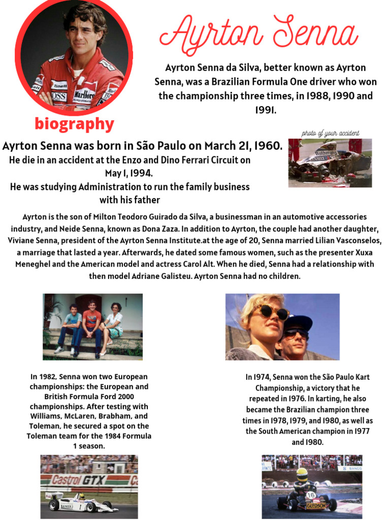 Ayrton Senna: Biography and Family | PDF
