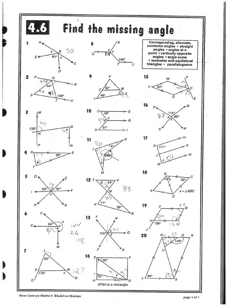 BL Find The Missing Angles | PDF