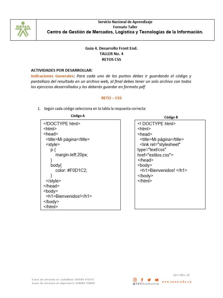 Retos CSS: Desarrollo Front End Avanzado | PDF | HTML | Red mundial