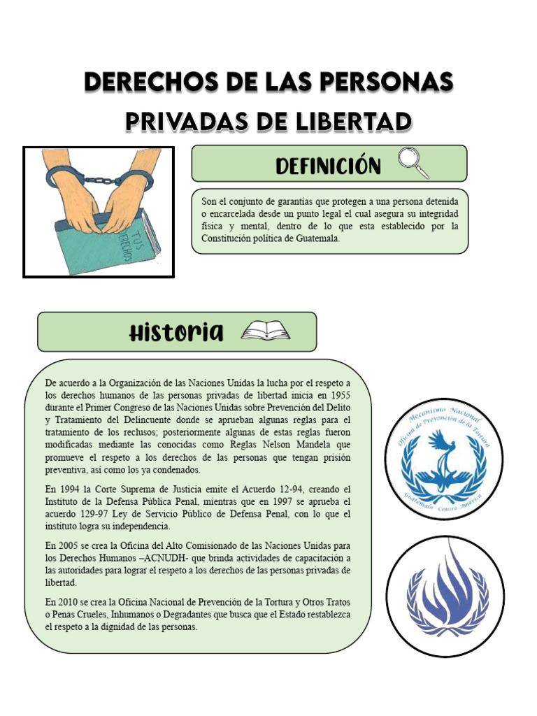 Derechos de Las Personas Privadas de Libertad | PDF | Prisión | Derecho penal